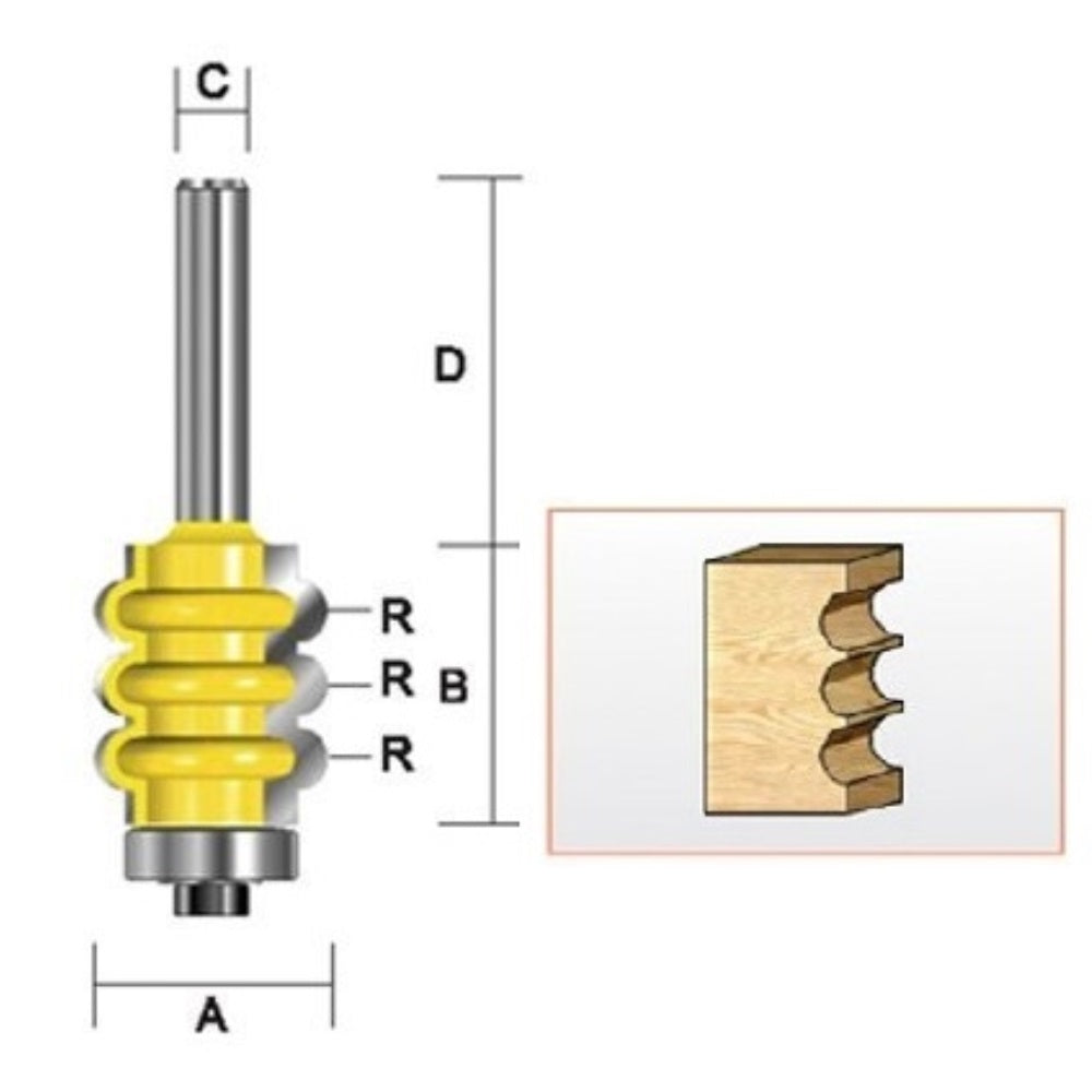 Triple Flute Bits – Kempston