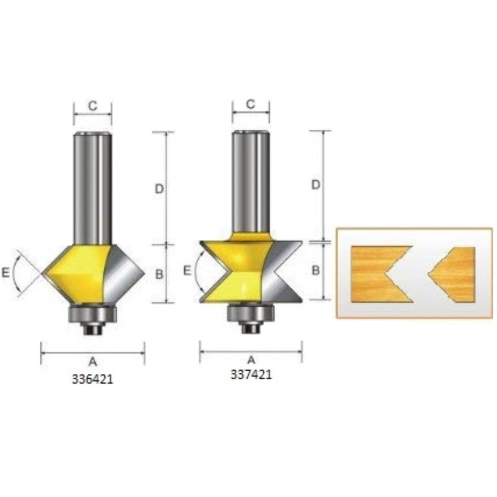 Edge V-Grooving Bits – Kempston