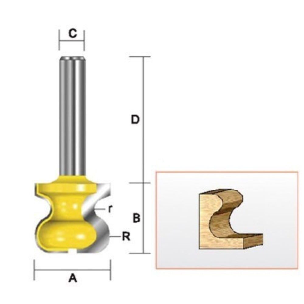 502011 Drawer Pull Bit, 3/4" x 11/16" – Kempston